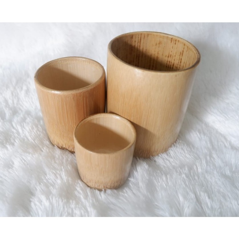 Jual Gelas Bambu / Cangkir Bambu / Mug Minum dekorasi per pcs | Shopee ...