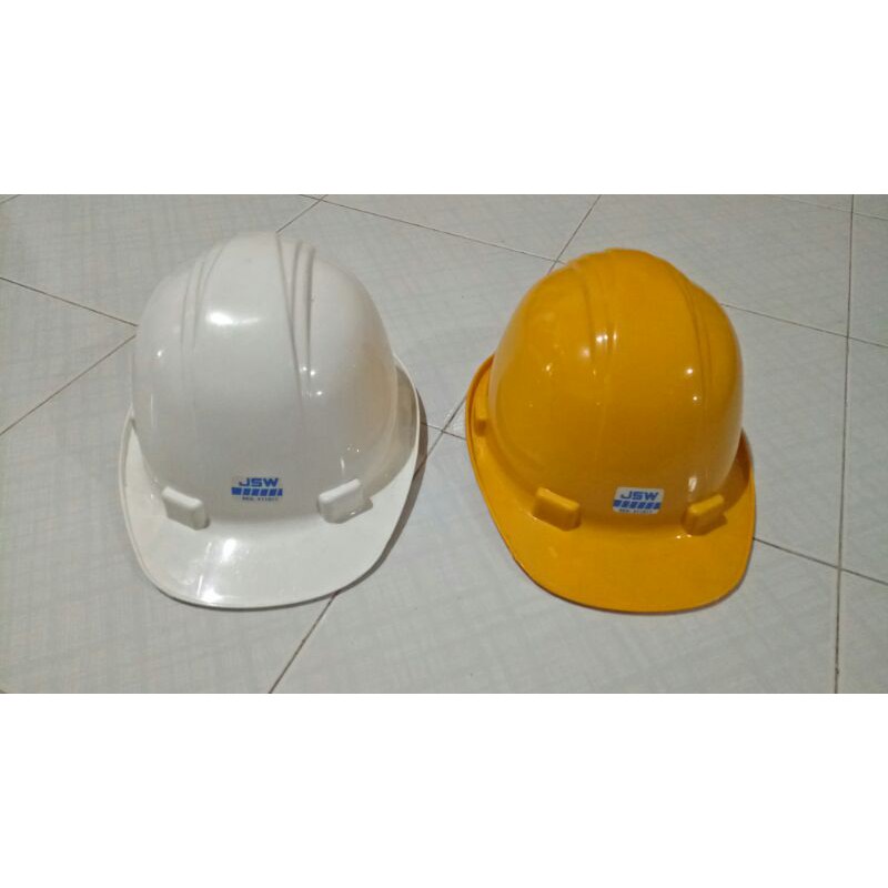 Jual helem helm proyek safety helmet warna putih ,kuning | Shopee Indonesia