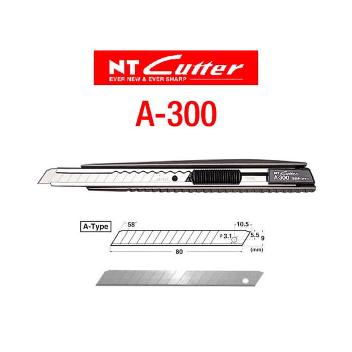 Jual NT Cutter Kecil A-300 Basic Japan | Shopee Indonesia