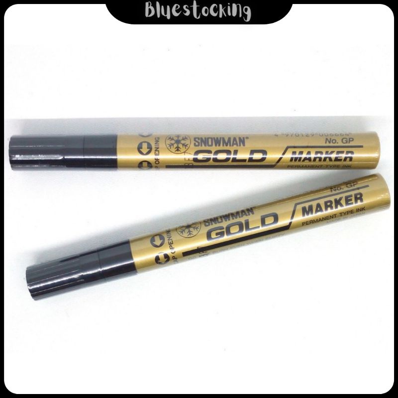 Jual SPIDOL SNOWMAN GOLD PERMANENT GP-12 MARKER | Shopee Indonesia