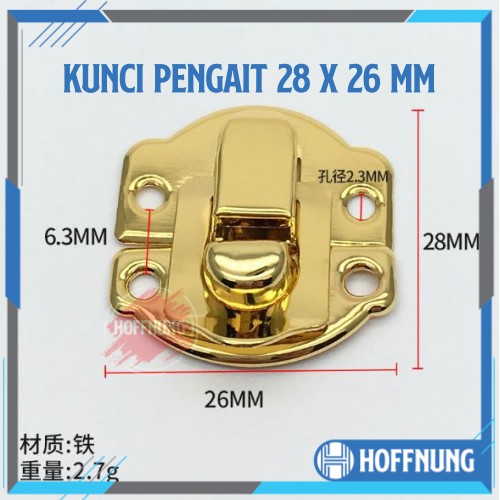 Jual Kunci Pengait Box 28 x 26 mm Gembok Pengait Kotak Perhiasan ...