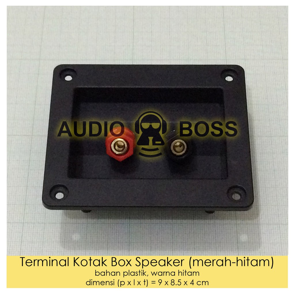 Terminal Kotak Box Speaker Merah Hitam | Shopee Indonesia