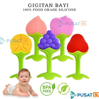 Jual PUSAT17 GIGITAN BAYI BENTUK BUAH / TEETHER BAYI BPA FREE / MAINAN ...