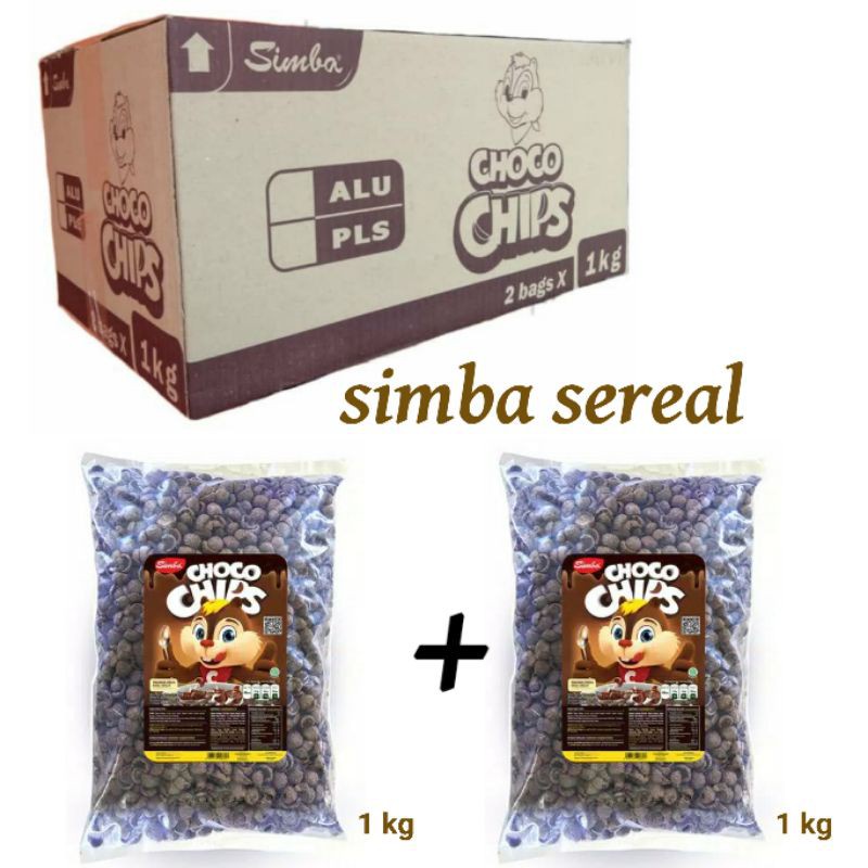 Jual SIMBA SEREAL CHOCO CHIPS 1 KG || SIMBA BULKY || SEREAL MURAH ENAK ...