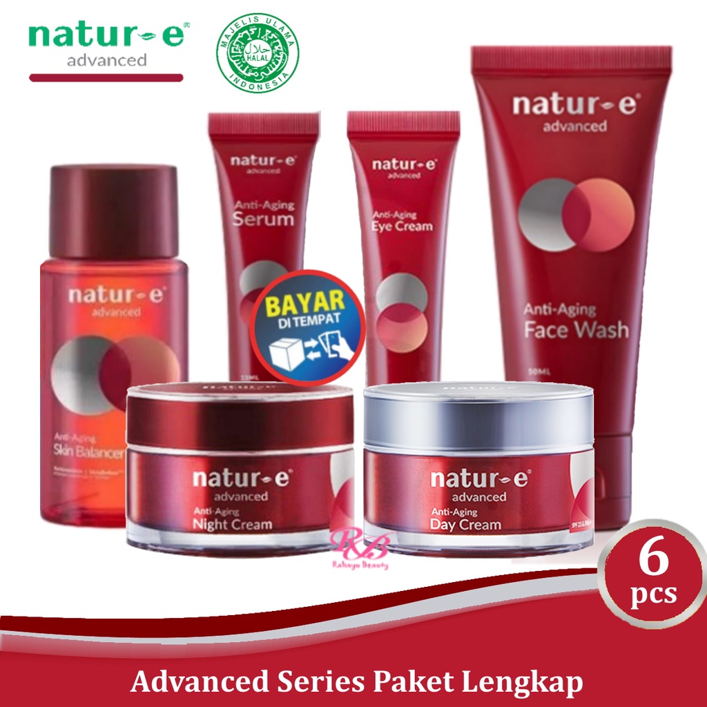 Jual Natur E Advanced Anti Aging Paket 6 pcs ( Face Wash + Skin ...