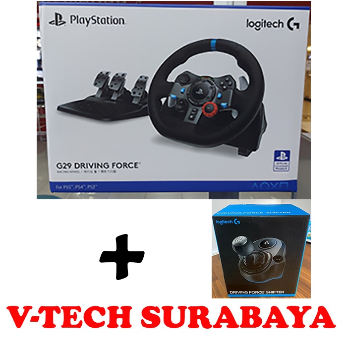Jual LOGITECH G29 DRIVING FORCE STIR STEER WHEEL + SHIFTER PS3 PS4 PS5 ...