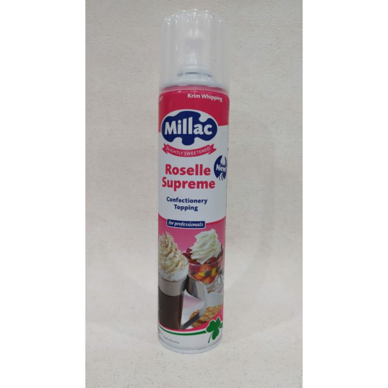 Jual MILLAC ROSELLE CREAM TOPPING AEROSOL 500gr Indonesia|Shopee Indonesia
