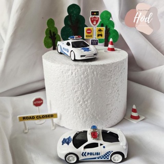 Jual Topper Mobil Polisi Hiasan Kue Tema Lalu Lintas Police Car ...