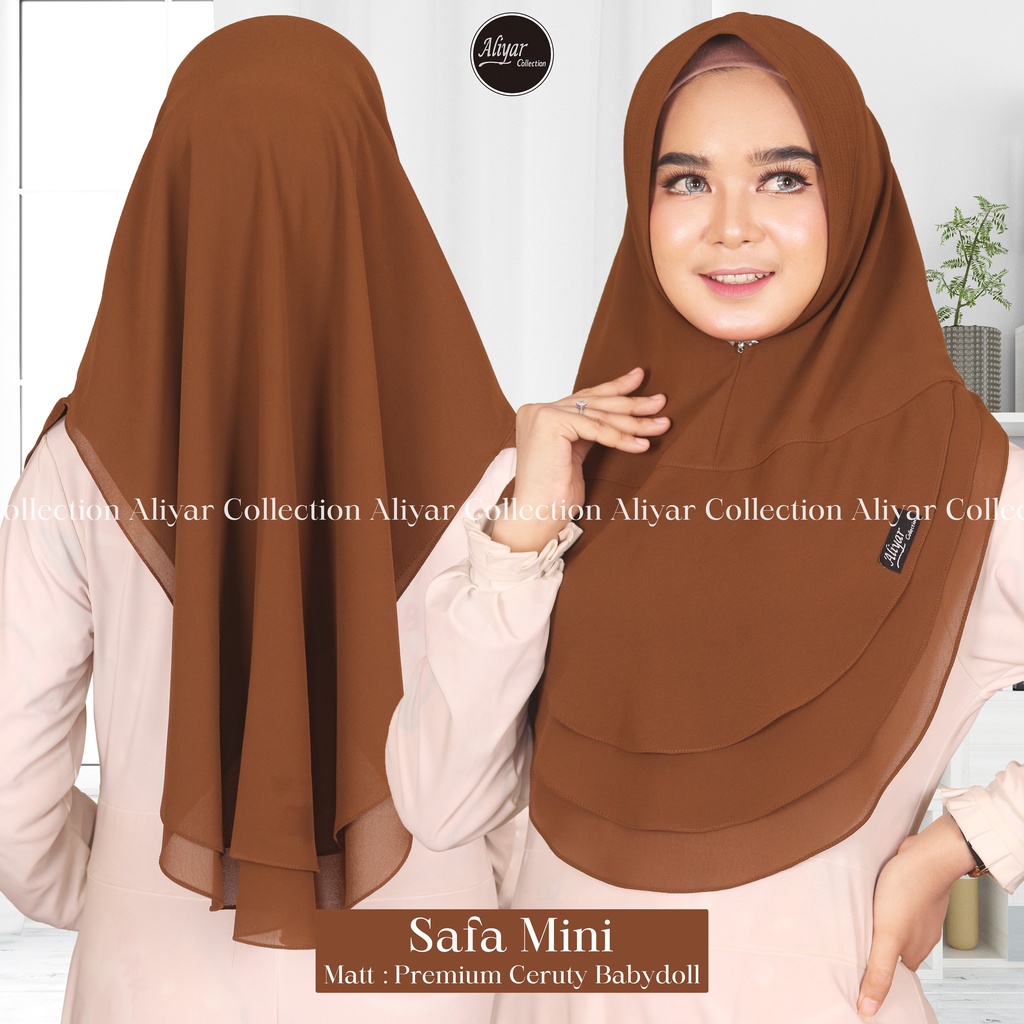 Jual KHIMAR SAFA MINI/ORIGINAL ALIYAR BY AWLIYA/KERUDUNG INSTAN/HIJAB ...