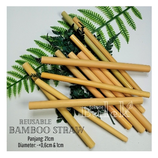 Bamboo Straw / Sedotan Bambu Ramah Lingkungan | Shopee Indonesia