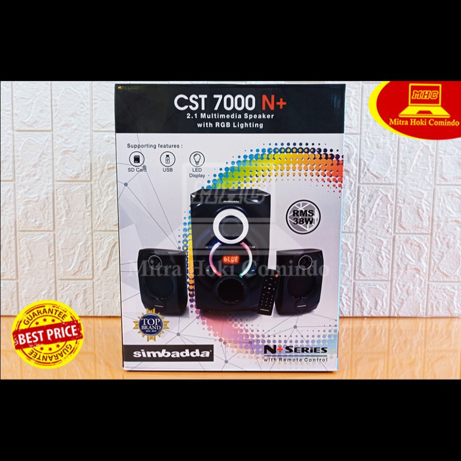 Jual Speaker Bluetooth SIMBADDA CST 7000N+ 2.1 Mega Bass Speaker USB SD ...