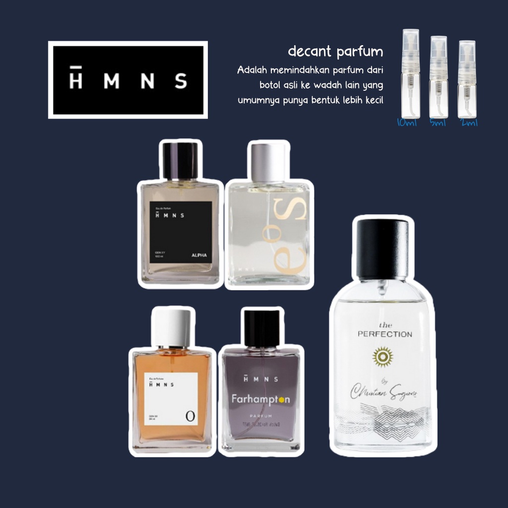 Jual HMNS Perfume Orgasm Woman Alpha EOS Farhampton Perfection [Decant ...