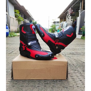 Jual Sepatu Motor Touring Pria Bikers Boots Drag Race Sliding Sepatu ...