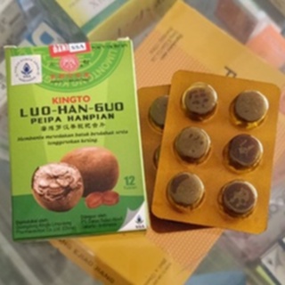 Jual Kingto Luo Han Guo Peipa Hanpian 12 Tablet - Permen Obat Cina ...