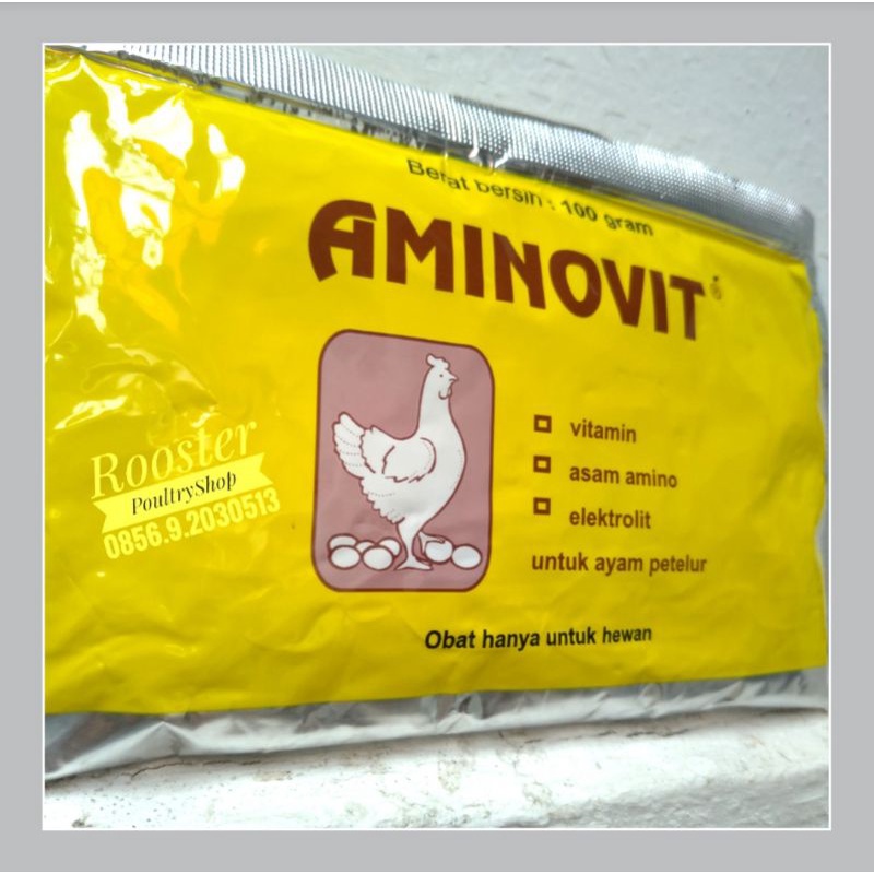 Jual AMINOVIT 100 GRAM Vitamin Ayam Petelur | Shopee Indonesia