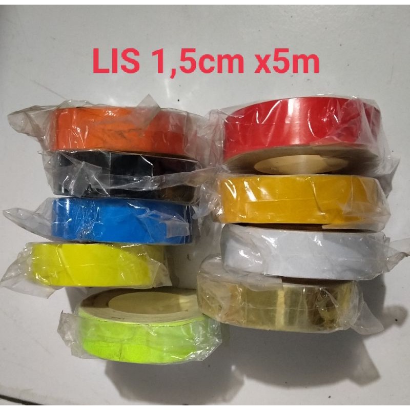 Jual STIKER LIST VELG 1,5cm LIS ROL pelek Indonesia|Shopee Indonesia