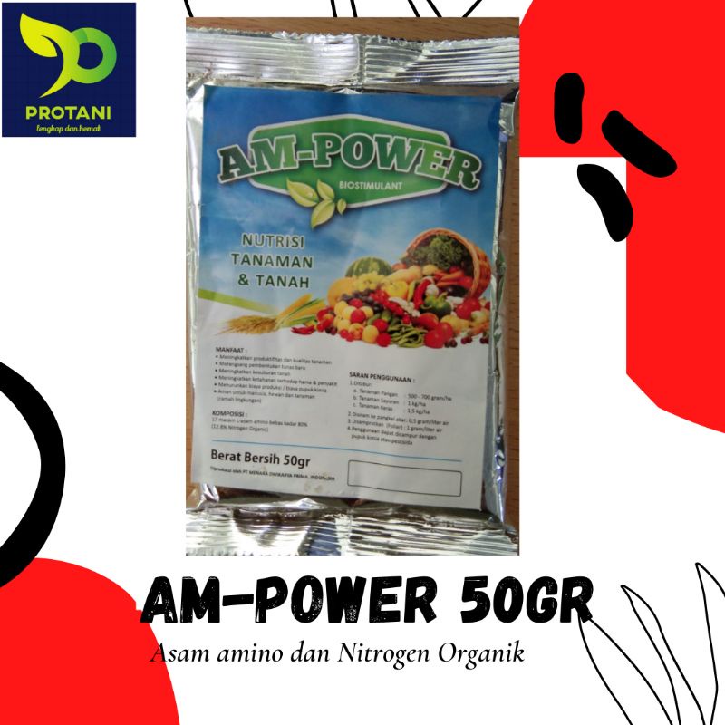 Jual Nutrisi Tanaman dan Tanah - AM POWER 50GR-biostimulant | Shopee ...