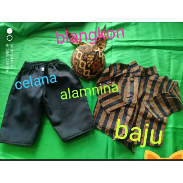 Jual Baju sorjan surjan lurik setelan baju jadul adat jawa usia 7bulan ...