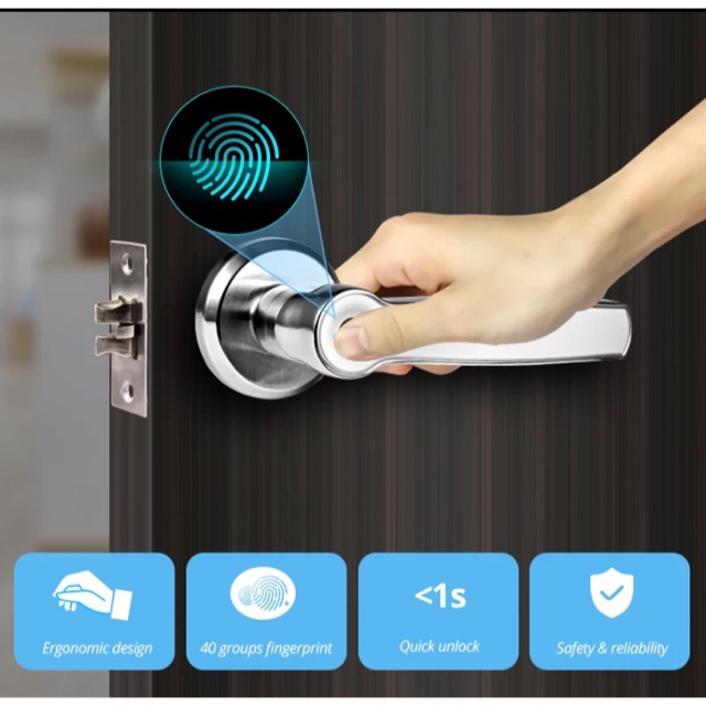 Jual Handle pintu Finger Print | Shopee Indonesia