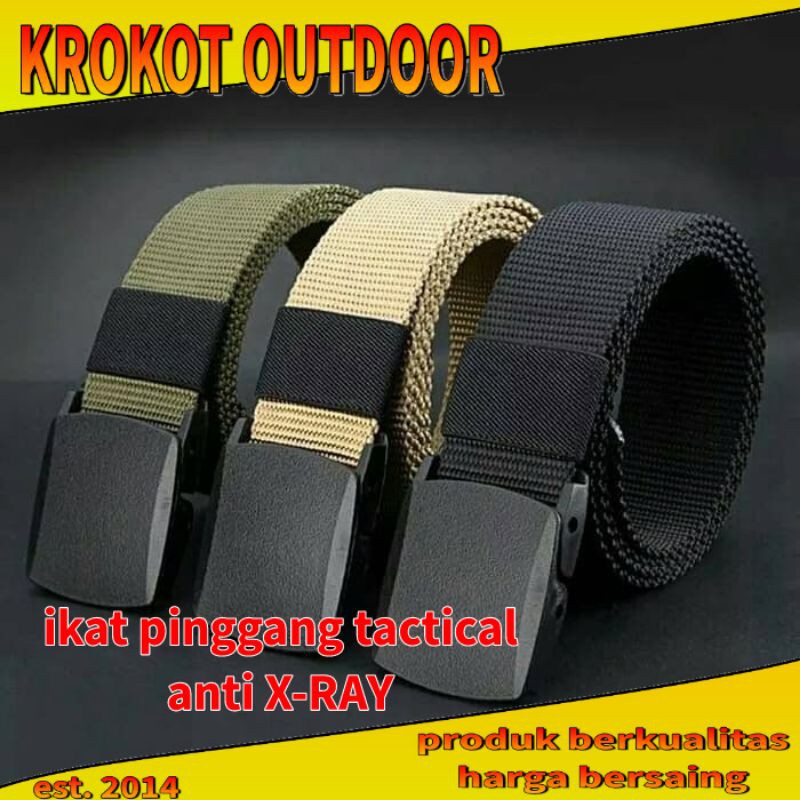 Jual IKAT PINGGANG TACTICAL ANTI X-RAY anti metal detektor | Shopee Indonesia