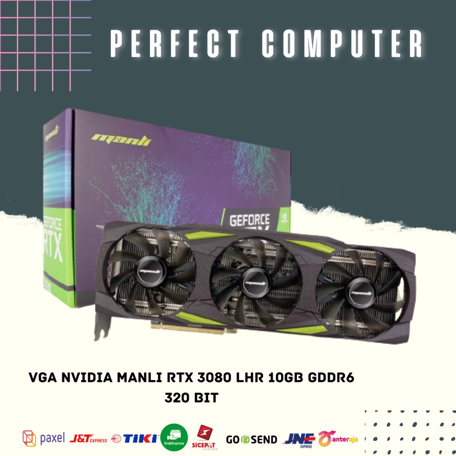 Jual VGA NVIDIA MANLI RTX 3080 LHR 10GB GDDR6 320 BIT | Shopee Indonesia
