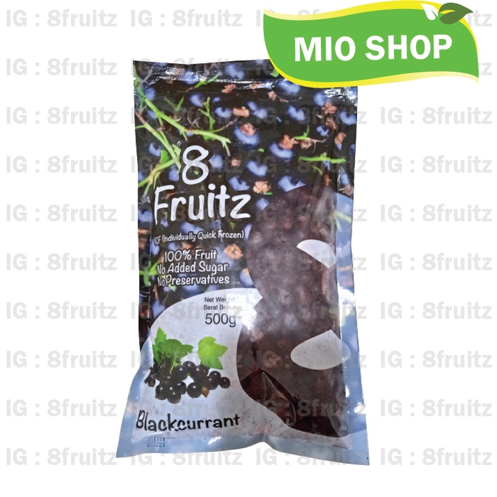 Jual 8 Fruitz Frozen Blackcurrant Beku 500 Gr | Shopee Indonesia