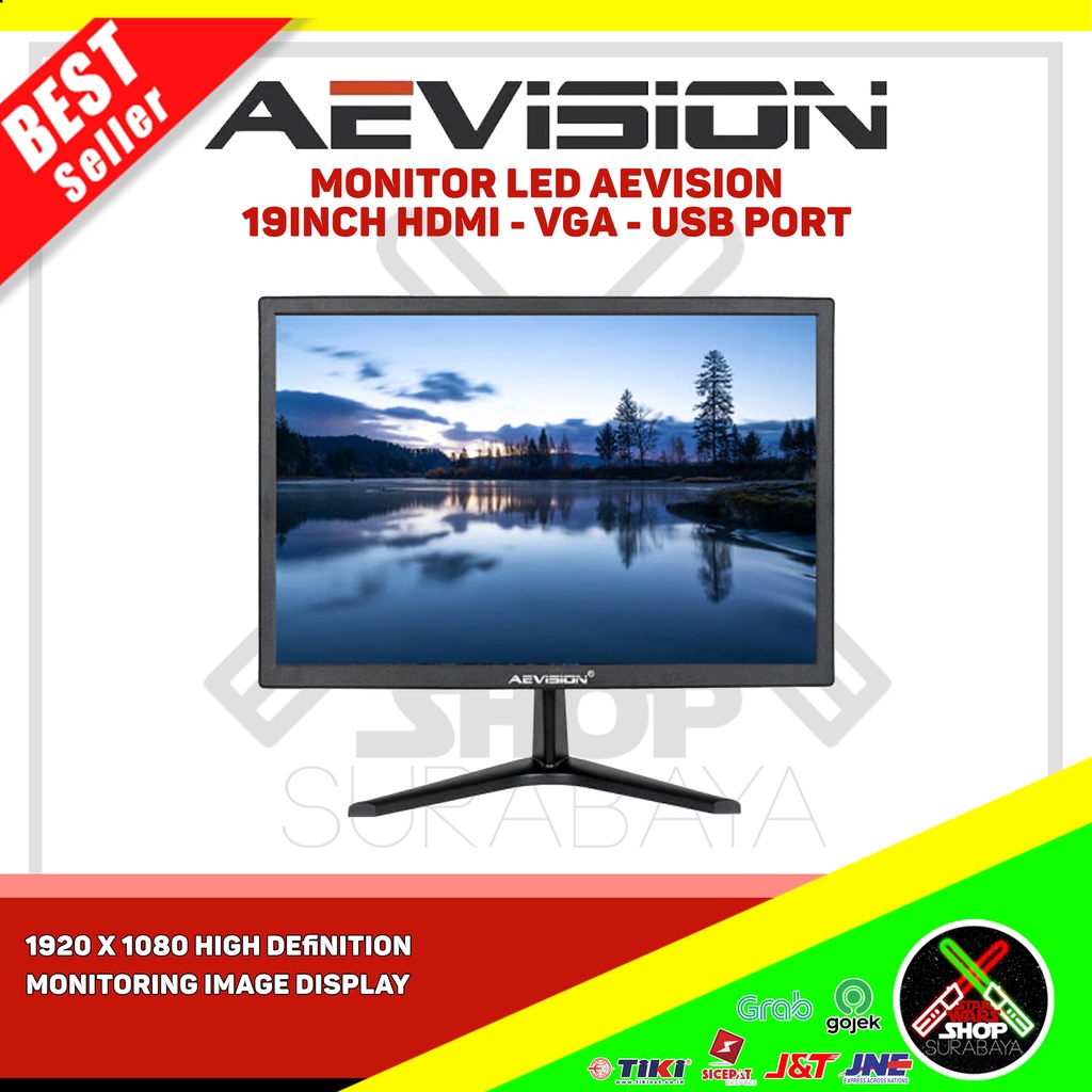 Jual Monitor LED AeVision / AE VISION GAMING 19inch HDMI - VGA - USB ...