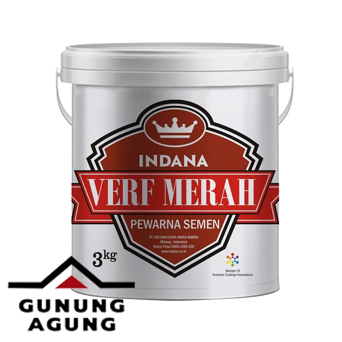 Jual Pewarna Semen Paving Verf Merah Galon 3 kg | Shopee Indonesia