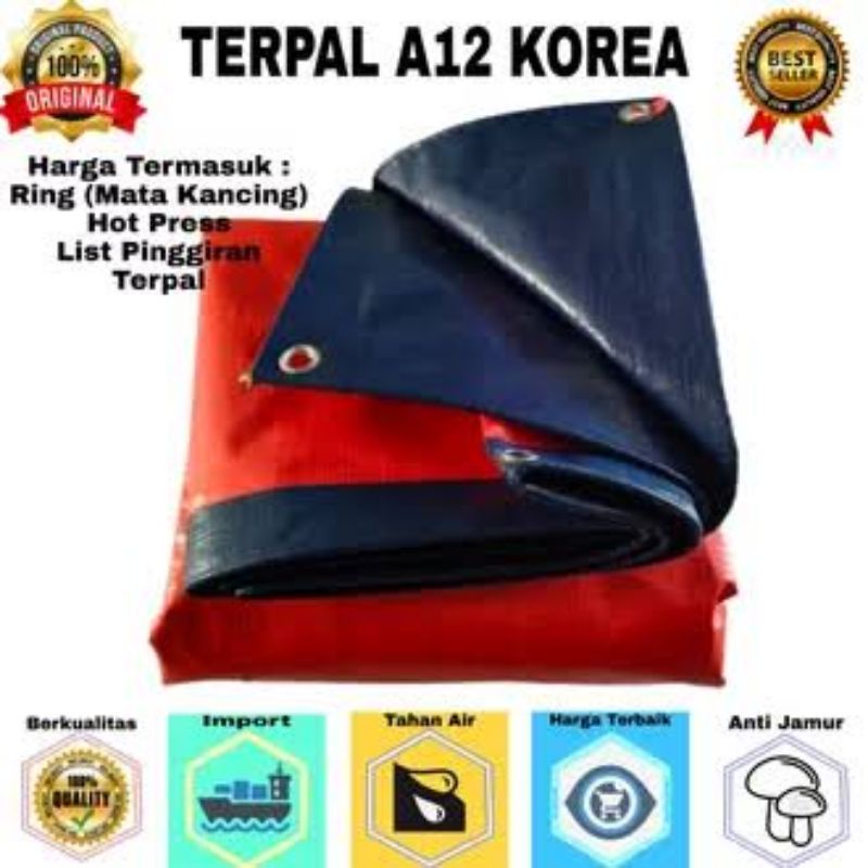 Jual Terpal Plastik A12 A8 Ukuran 2x3, 2x4, 2x5, 3x3, 3x4, 3x5 Bahan ...