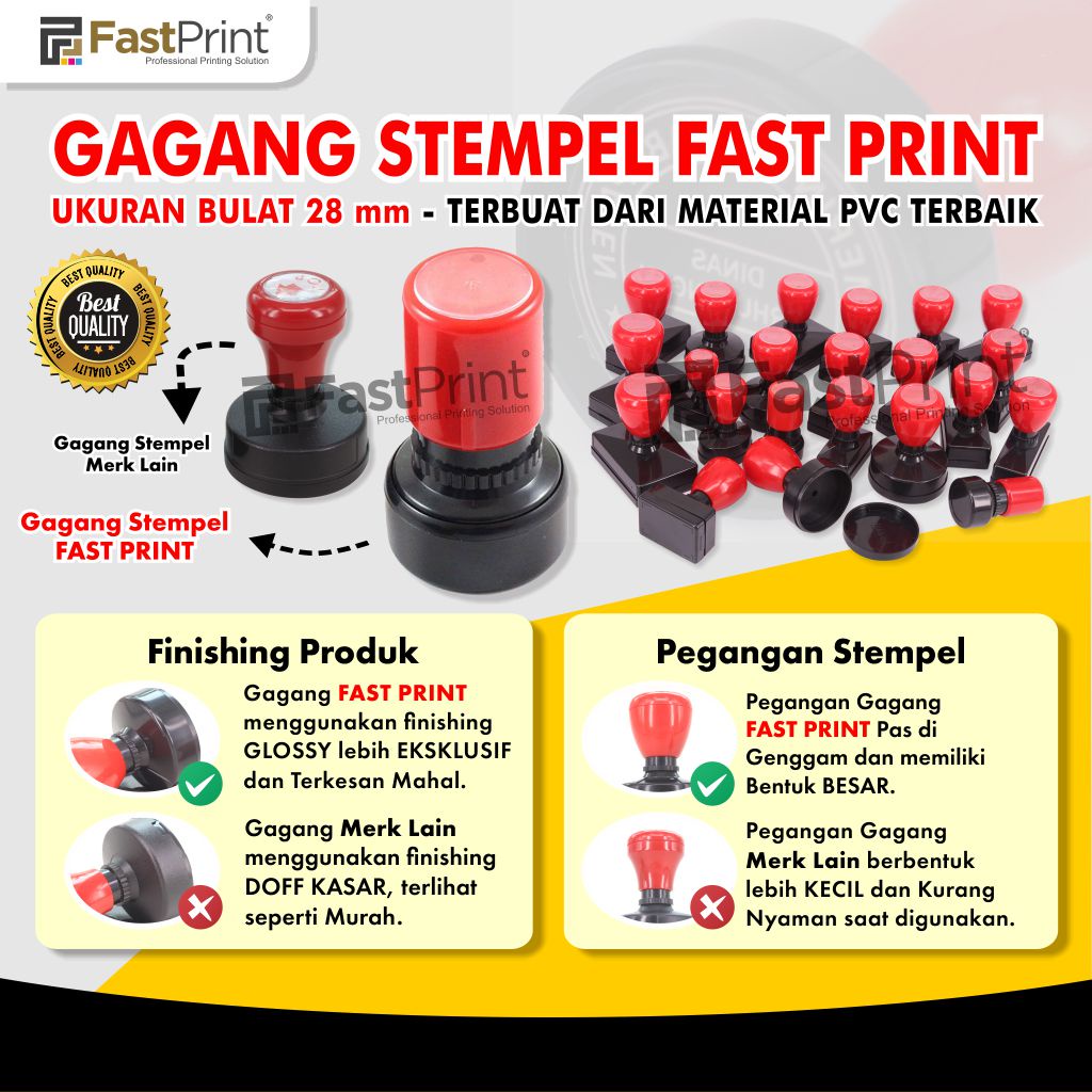 Jual Gagang Stempel Flash Bulat Ukuran Diameter 28 MM Indonesia|Shopee ...