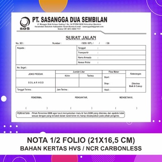 Jual CETAK NOTA / BLANKO / KWITANSI NCR 2 PLY / RANGKAP CUSTOM | Shopee ...