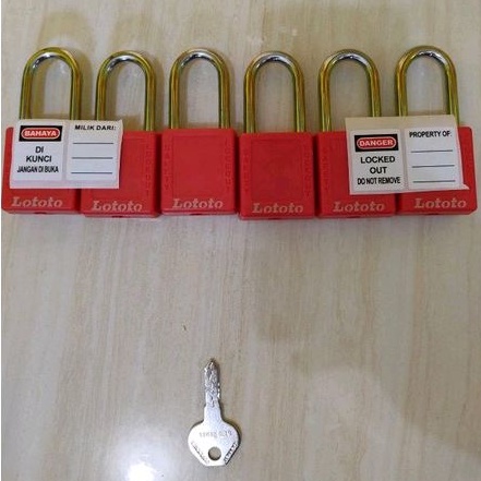 Jual LOTOTO L410KA Padlock Safety Loto dengan Sistem Anak Kunci Key ...