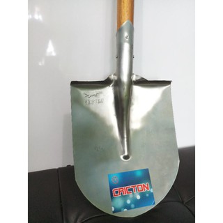 Jual Sekop Lancip Stainless Gagang kayu CRICTON / Sekop Pasir gagang ...