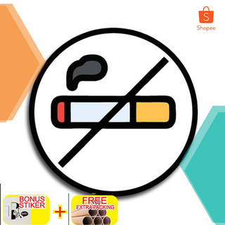 Jual tanda dilarang merokok logo papan sign no smoking Keren | Shopee ...