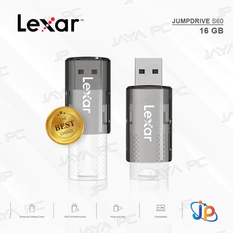 FlashDisk Lexar S60 Jumpdrive 16GB - Flash Disk 16 GB USB 2.0 | Shopee ...