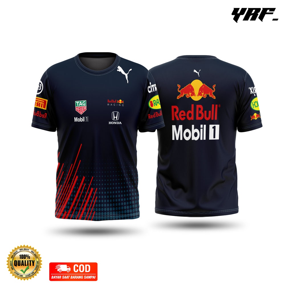 Jual Kaos Baju Jersey F1 Redbull Racing Team Formula One 2022 Red bull Full Print art02 ...