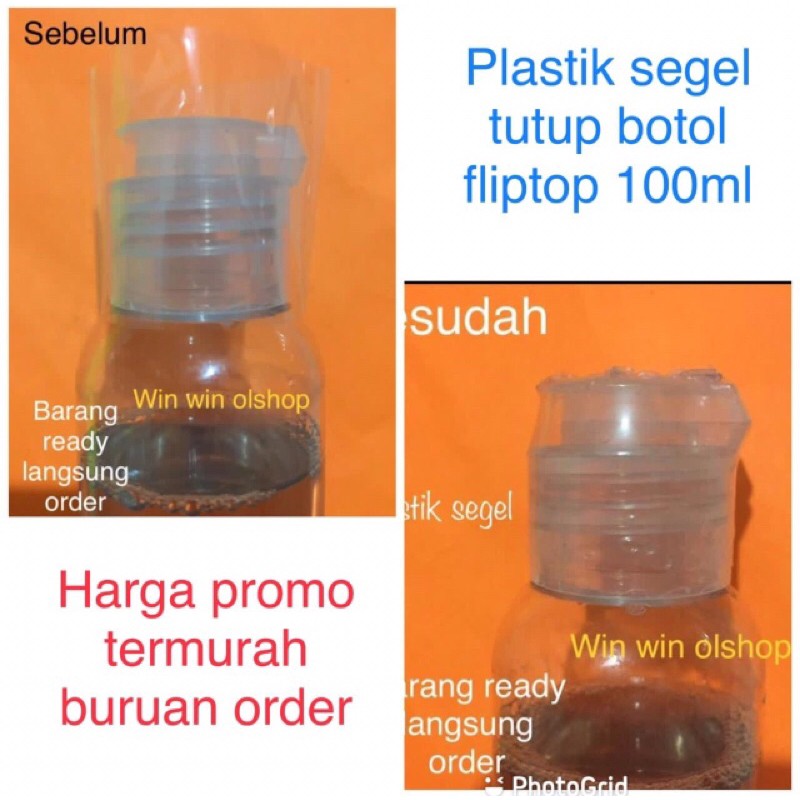 Jual plastik segel botol 100ml plastik film plastik segel | Shopee ...