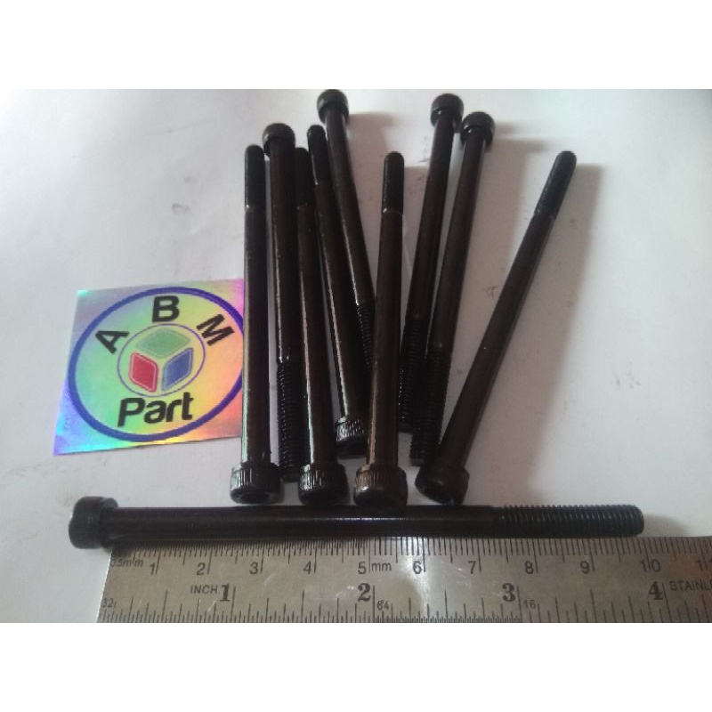 Jual Baut L Baja Hitam m6 x 100 atau Baut 10 Panjang 10cm Indonesia|Shopee Indonesia