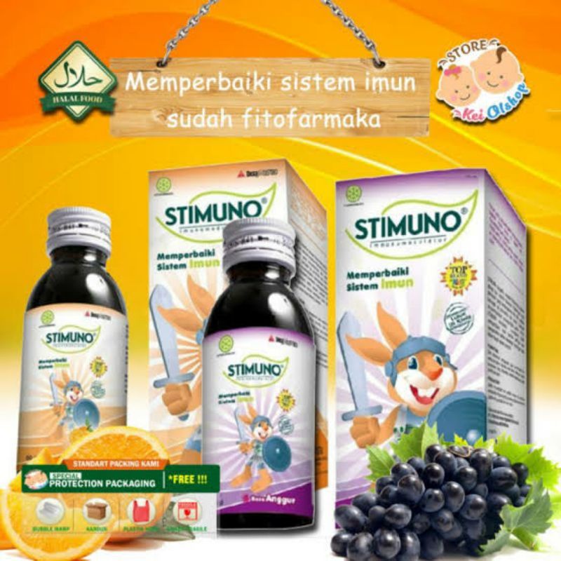 Jual Stimuno Syrup Multivitamin Daya Tahan Tubuh Anak 100% Original ...