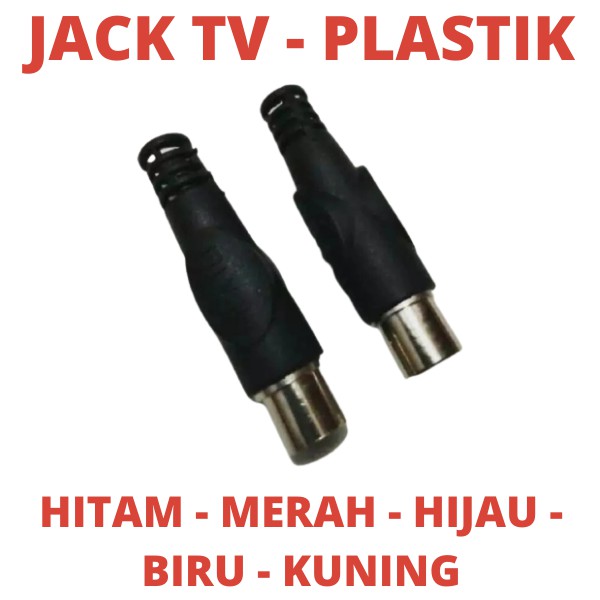 Jual JACK TV PLASTIK WARNA satuan JEK JAK ANTENA KABEL TIPI TIVI ...