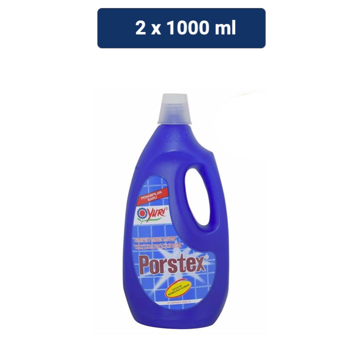 Jual Porstex Pembersih Keramik Biru Botol 2 x 1000 mL | Shopee Indonesia
