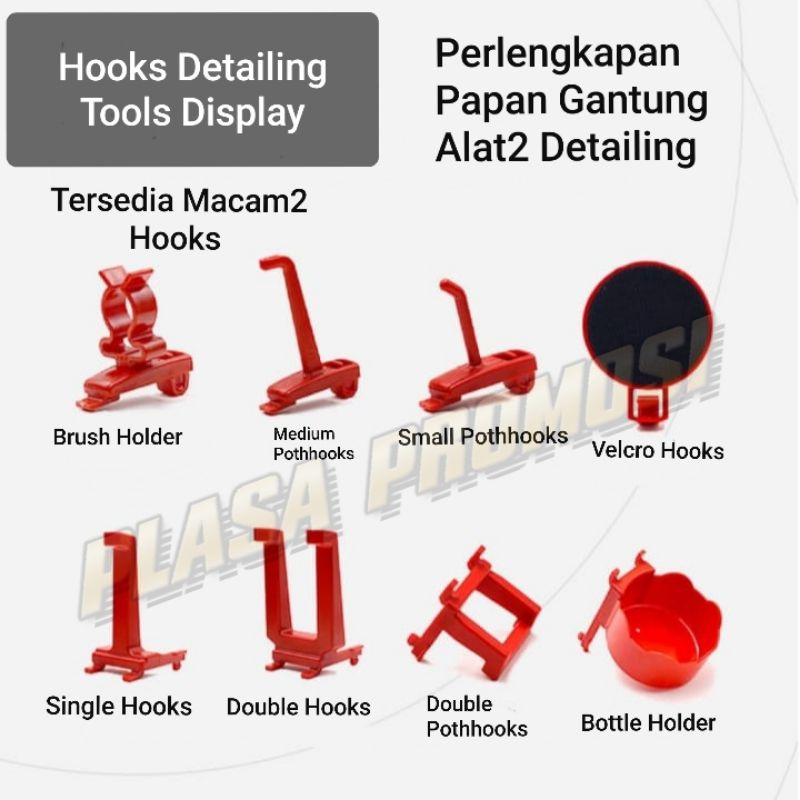 Jual Peagboard Hooks Display / Alat Gantung Rak Tembok Peralatan ...
