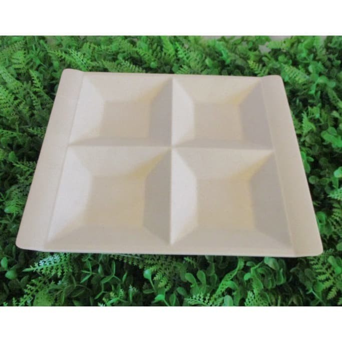 Jual ONYX 4 Partition Square Cond Dish Piring 4 Sekat Takaran Bumbu ...