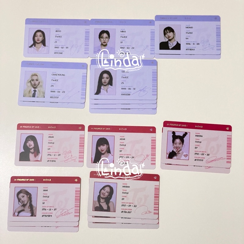 Jual TWICE FORMULA OF LOVE ID CARD PHOTOCARD | Shopee Indonesia