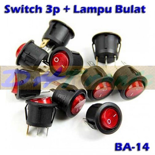 Jual Saklar Bulat 3 Kaki Round Switch Power On - OF Saklar Power Hotel ...