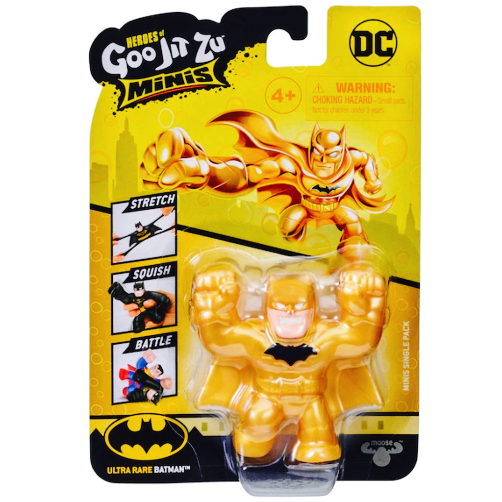 Heroes of Goo Jit Zu Minis DC Superheroes Ultra Rare Gold Batman | Shopee Indonesia