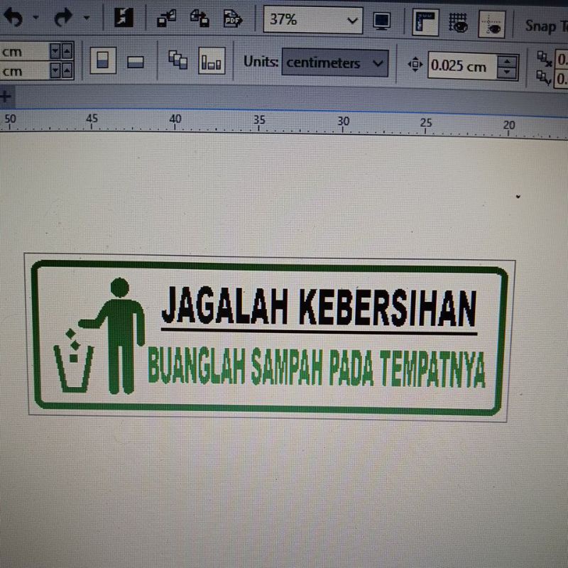 Jual STIKER JAGALAH KEBERSIHAN DAN BUANG SAMPAH 30x10CM | Shopee Indonesia