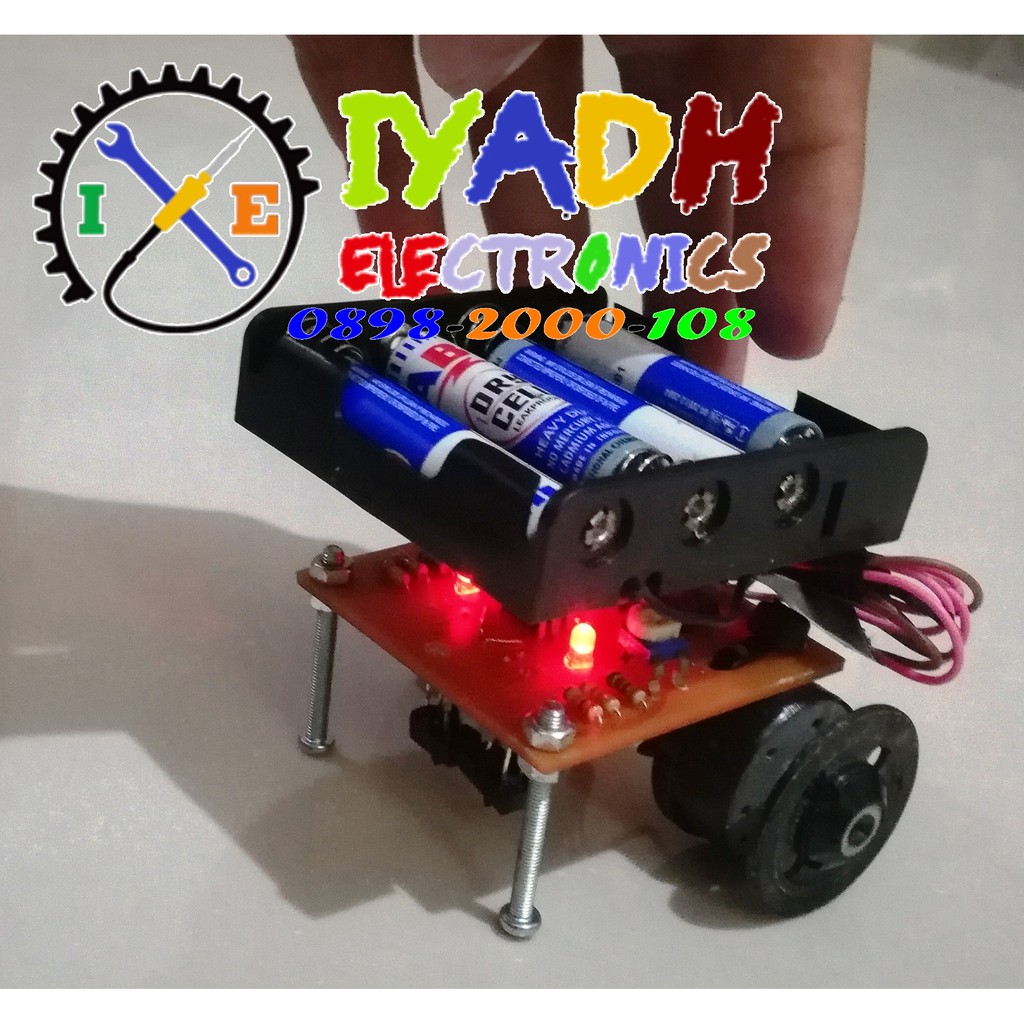 Jual Rakitan Kit Rangkaian Robot Line Follower Mini MURAH KOMPLIT GESIT ...
