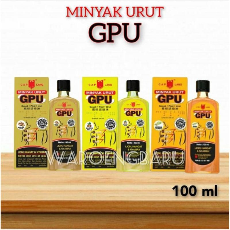 Jual GPU Minyak Urut 100ml All Variant | Shopee Indonesia
