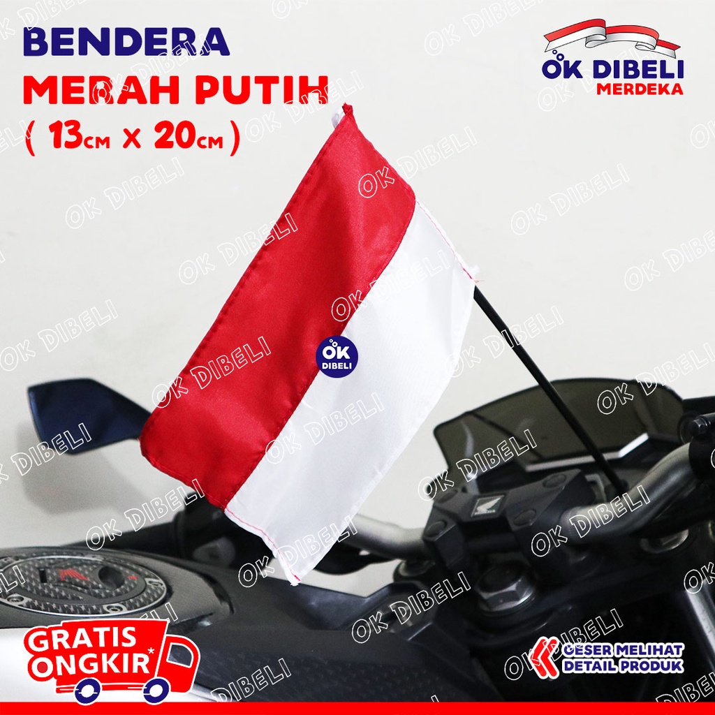 Jual Bendera Indonesia Merah Putih kecil Bendera Motor Mobil Bendera ...